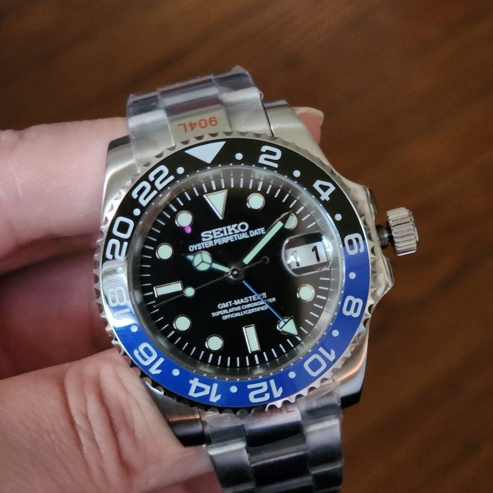 Seiko Custom Mod Gmt Automatic Batman - Gem
